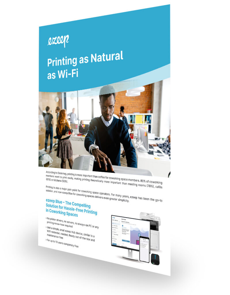 Brochure – ezeep Blue for Coworking Spaces - ezeep