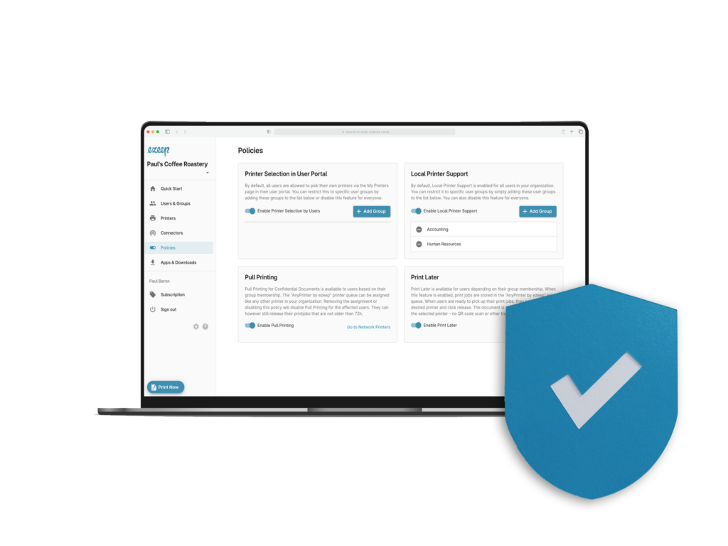 Print Security - ezeep - ezeep